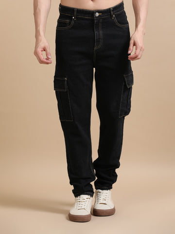 Shop Modern Mens Denim Cargo Pants Online at Great Price